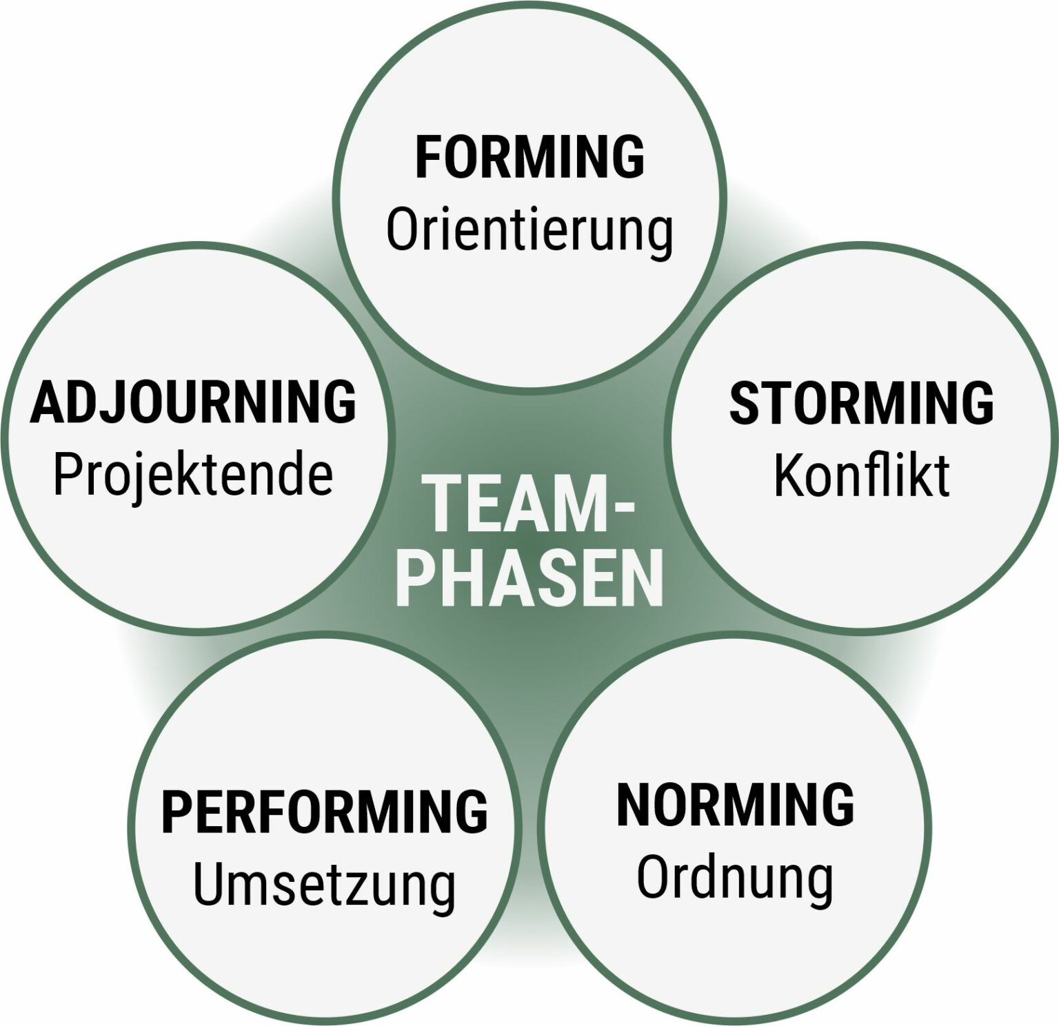 Fünf Phasen der Teamentwicklung – das Tuckman Phasenmodell - Sabine ...